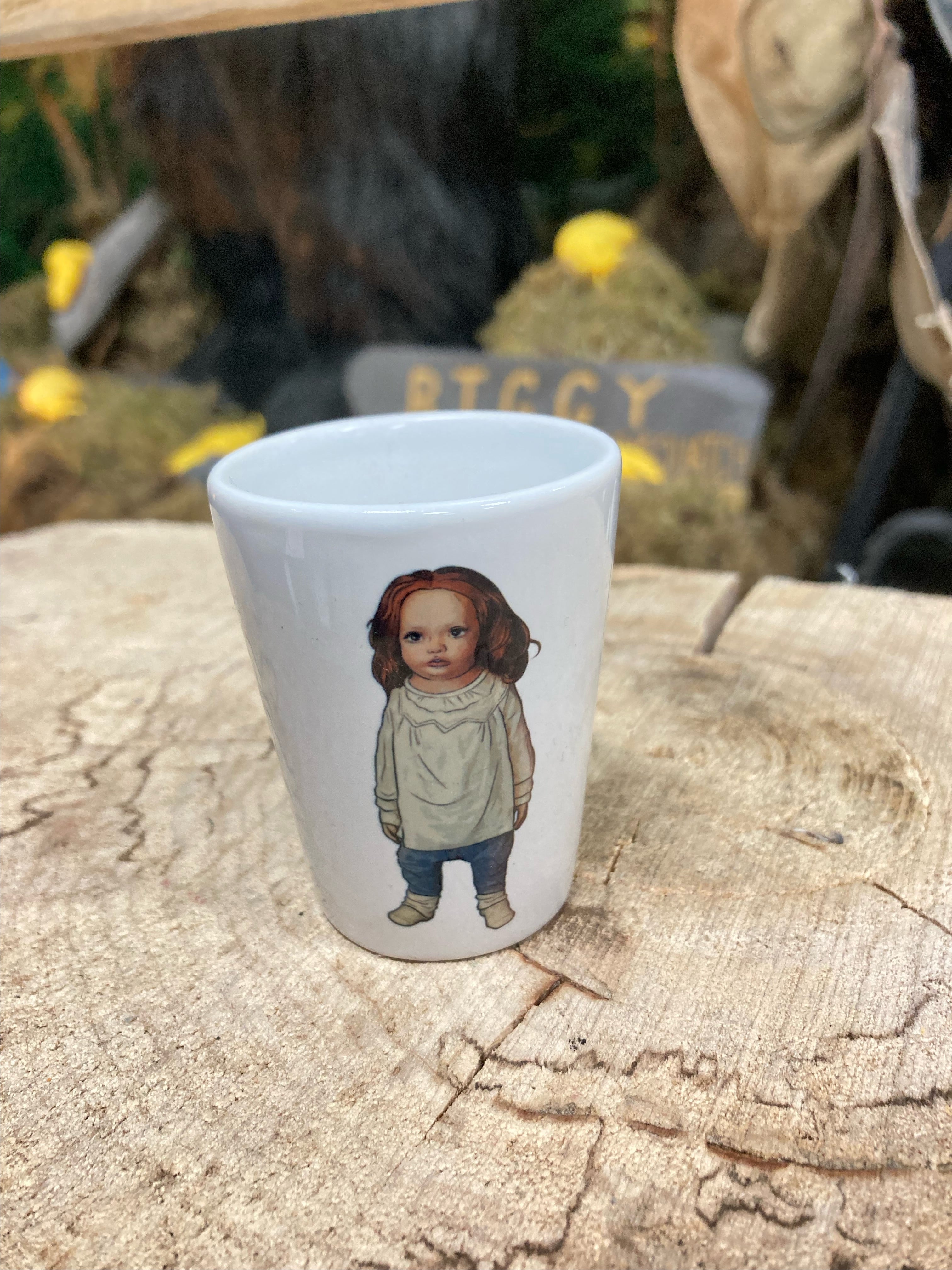 Crazy Haunted Baby Chuckesmee Renesmee Shot Glasses