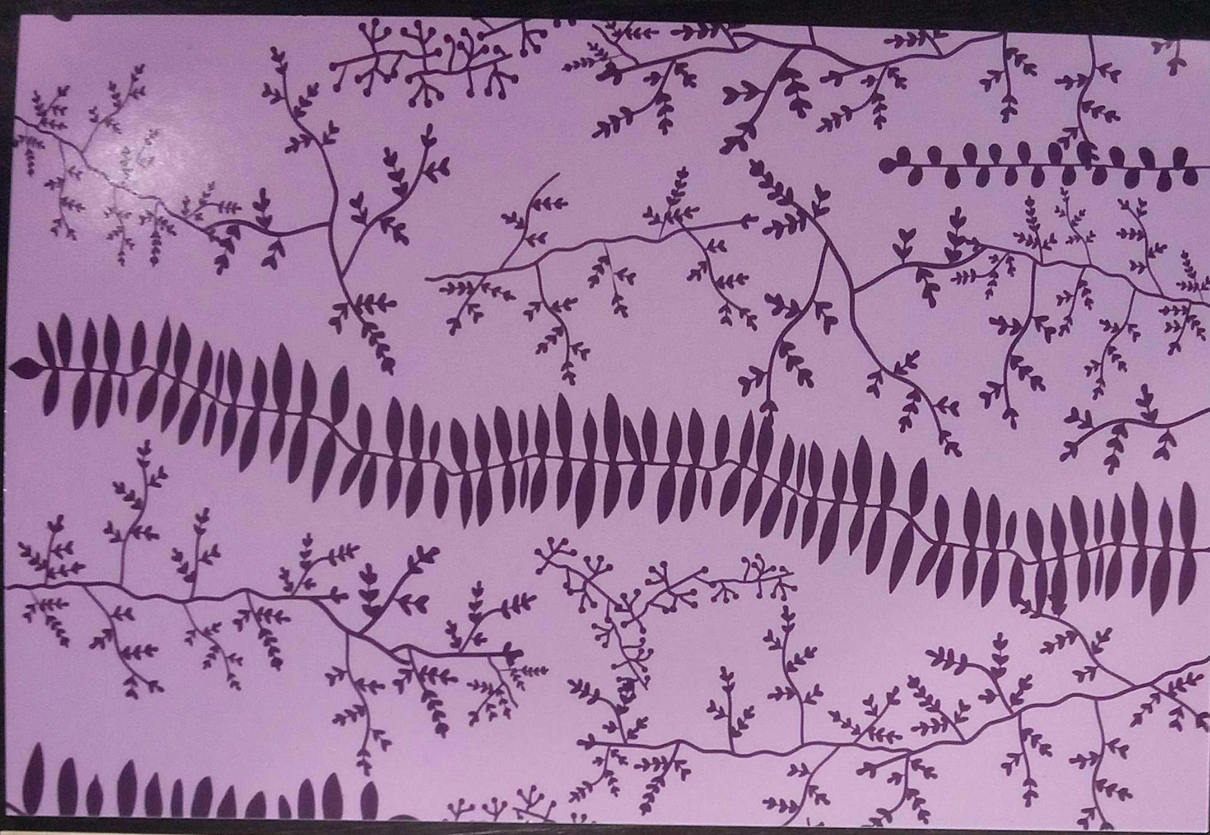 Twilight Inspired Postcard with Bella's Purple Freesia Bedspread Print